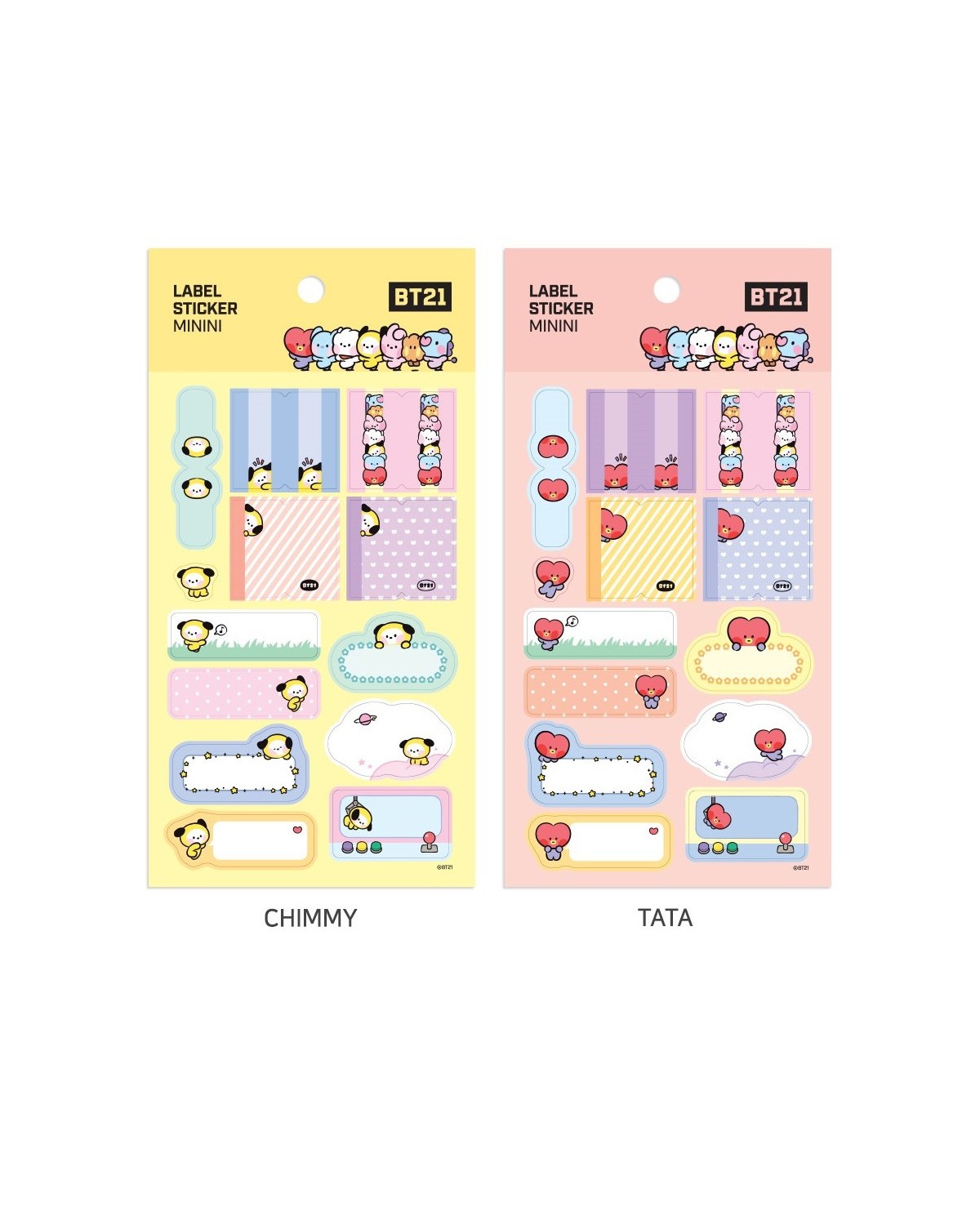 BT21 LABEL STICKER MININI (MP)