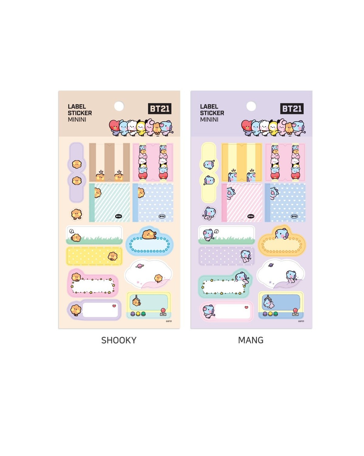 BT21 LABEL STICKER MININI (MP)