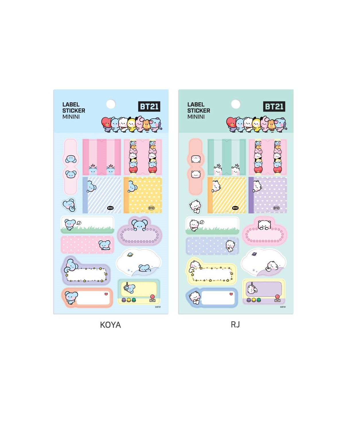 BT21 LABEL STICKER MININI (MP)
